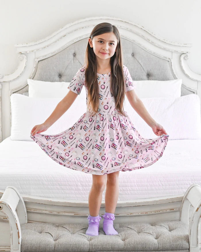 Soft Bamboo Twirl Dresses for Girls - Unique Prints | Lev Baby